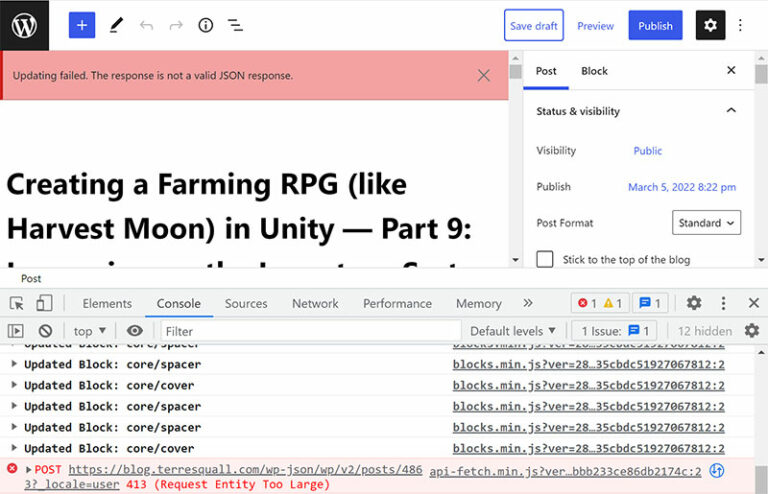 Fixing the HTTP 413 (Request Entity Too Large) Error in WordPress ...