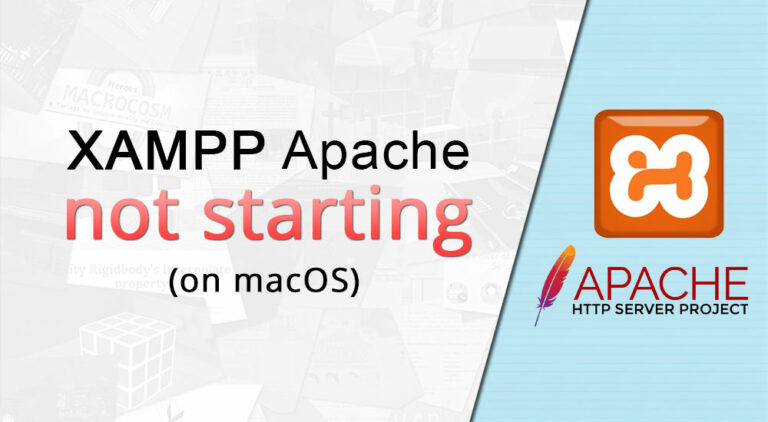 XAMPP Apache not starting on macOS — Terresquall Blog