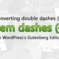 How I made double dashes automatically convert to em dashes in ...