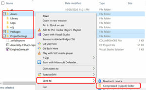 How to package and transfer your Unity project from one device to ...